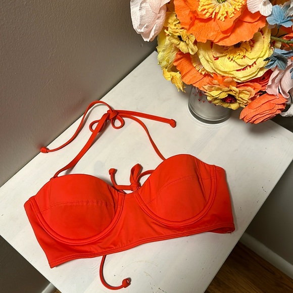Abercrombie & Fitch | Swim | Abercrombie Fitch Red Orange Pushup Bra ...